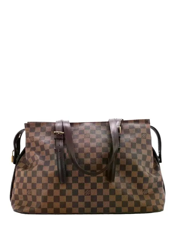 LOUIS VUITTON Chelsea Damier Tote Bag - Brown