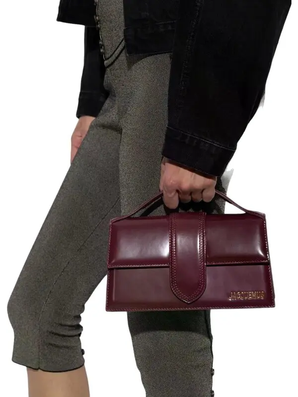 Jacquemus Large Le Bambino Leather Tote Bag - Red