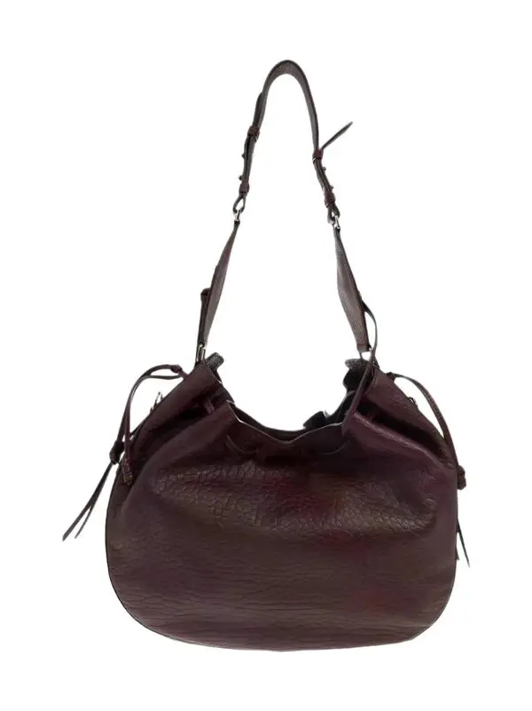 Isabel Marant Étoile Bolton Hobo Pebbled Leather Shoulder Bag - Red