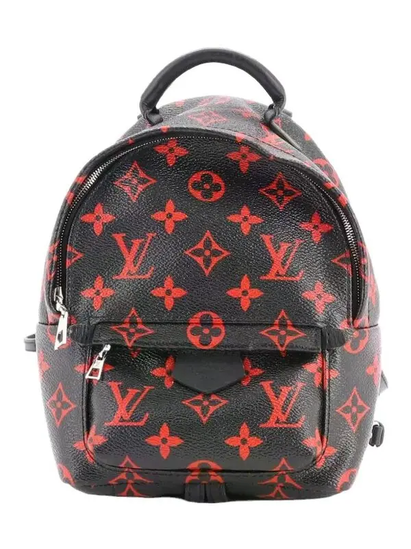 LOUIS VUITTON Palm Springs Limited Edition Monogram Infrarouge Mini Backpack - Red
