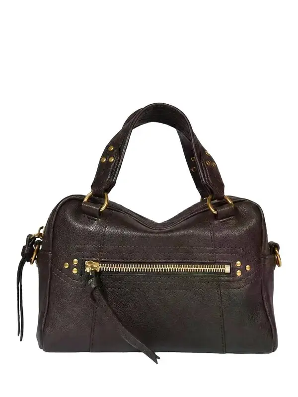 Jérôme Dreyfuss Mini Lucky Bowling Zip Tote Bag - Brown