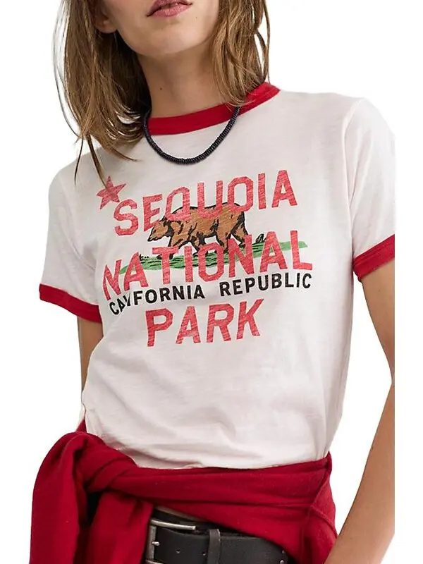 THE BUREAU Retro Graphic T-shirt - Sequoia