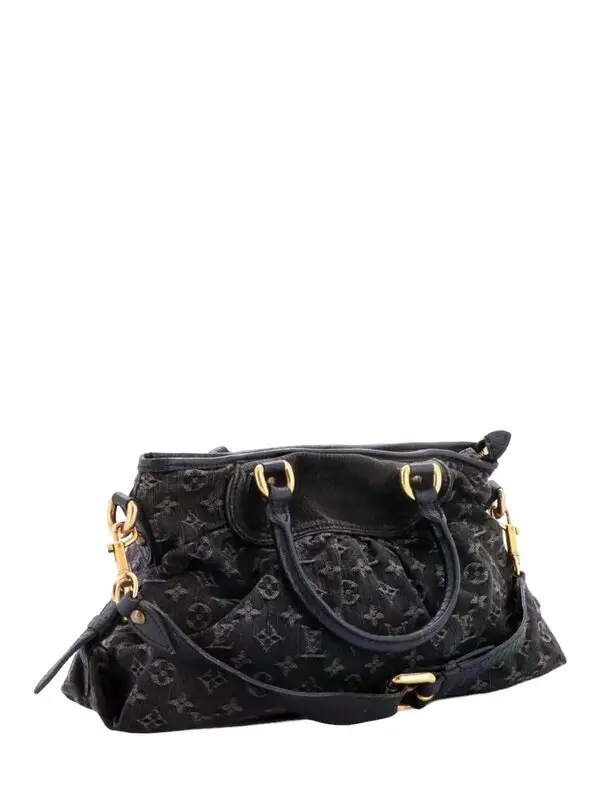 LOUIS VUITTON Neo Cabby Monogram Denim Mm Tote Bag - Black