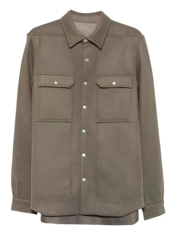 Rick Owens Press-stud Flap-pocket Jacket - Grey