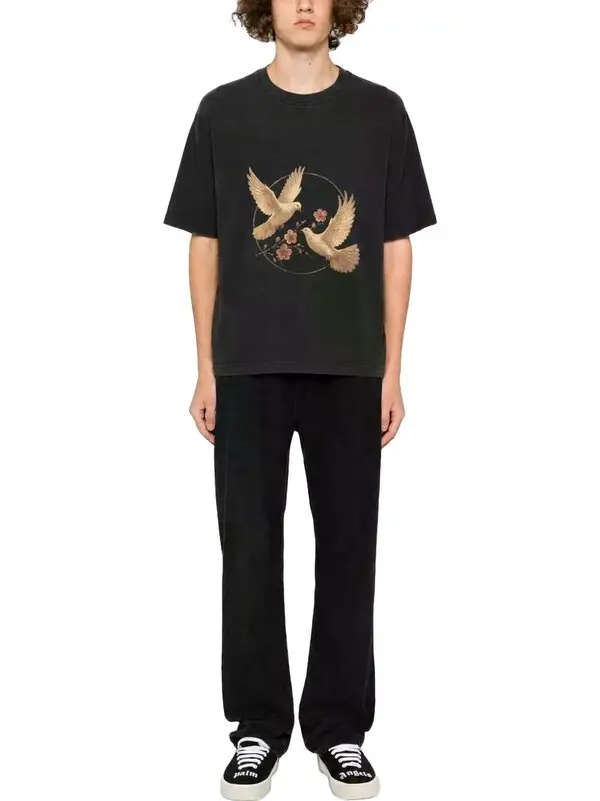 MELT Dove-print T-shirt - Black