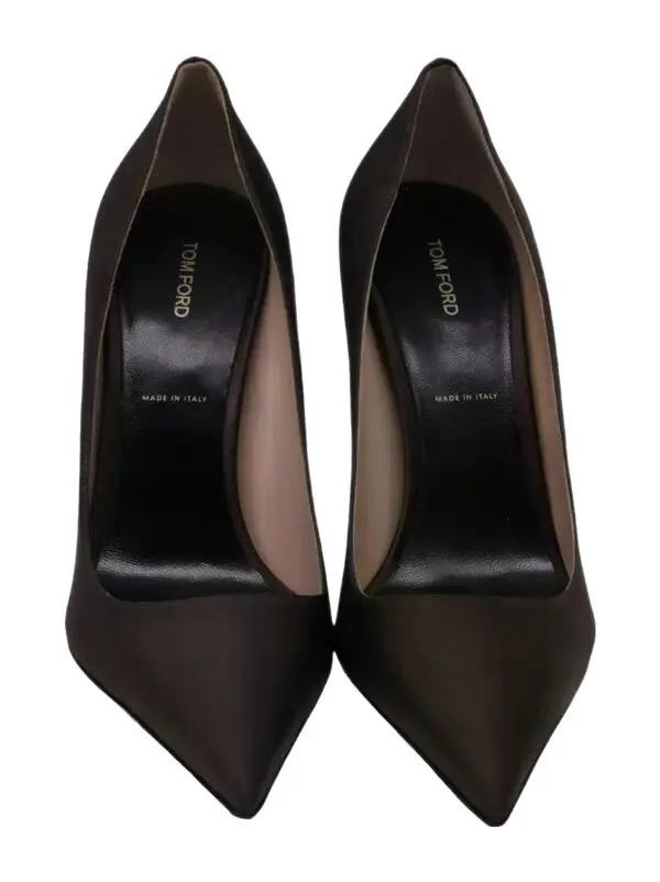 TOM FORD Betty Satin Pumps - Brown