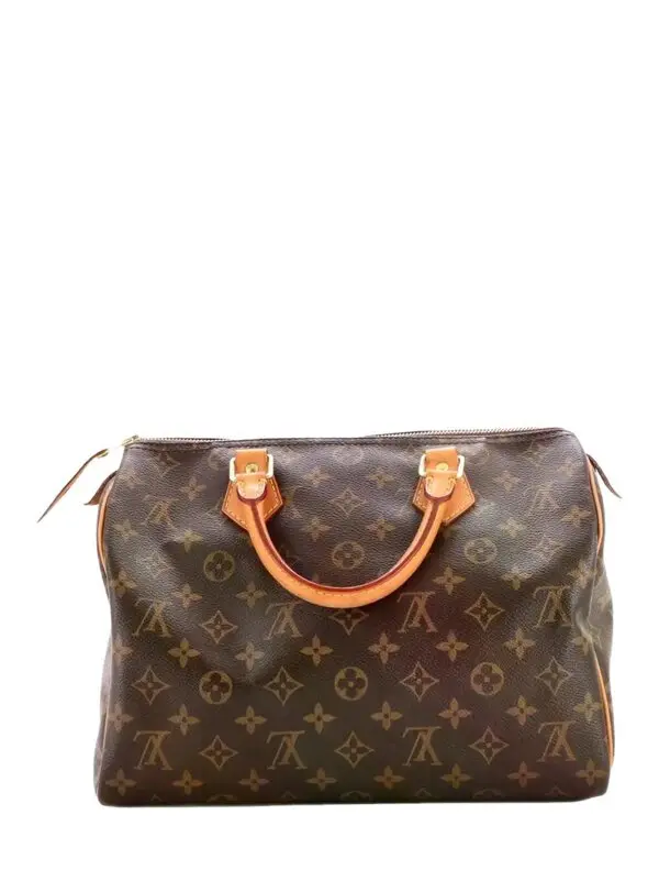LOUIS VUITTON Speedy Monogram Canvas 30 Satchel - Brown