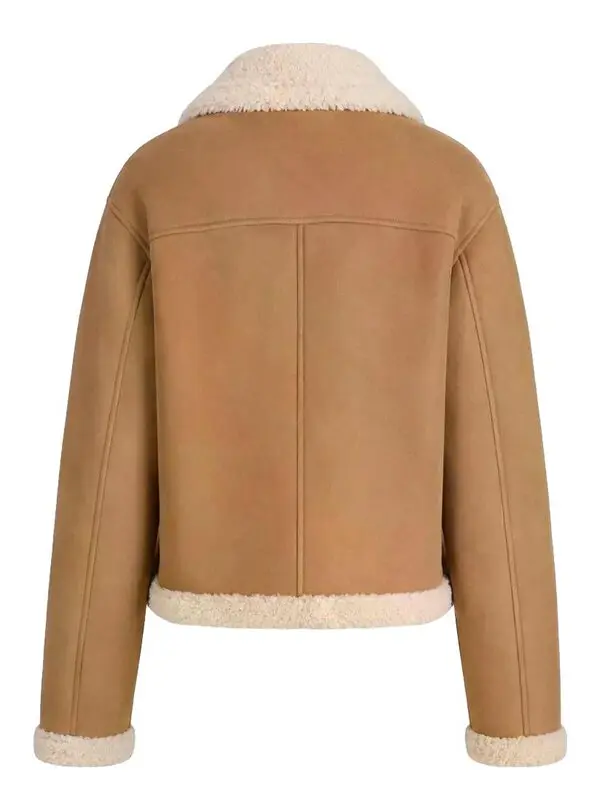 P.a.r.o.s.h Montana Shearling-trim Jacket - Neutrals
