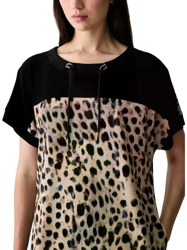 Joseph Ribkoff Leopard-print Panelled Mini Dress - Neutrals
