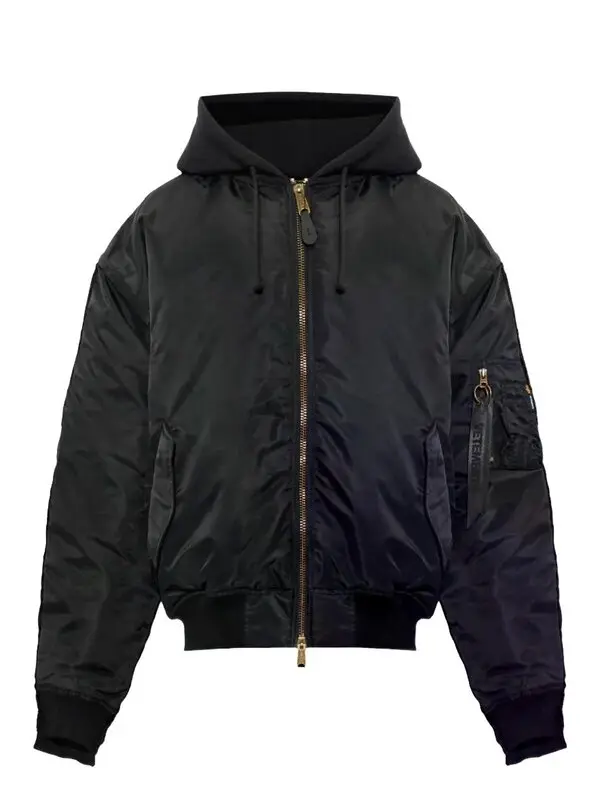 Vetements X Alpha Industries Hooded Bomber Jacket - Black