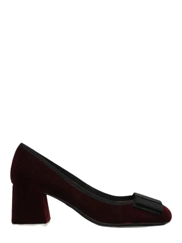 Roberto Festa Ery Bow-detail Block-heel Pumps - Red