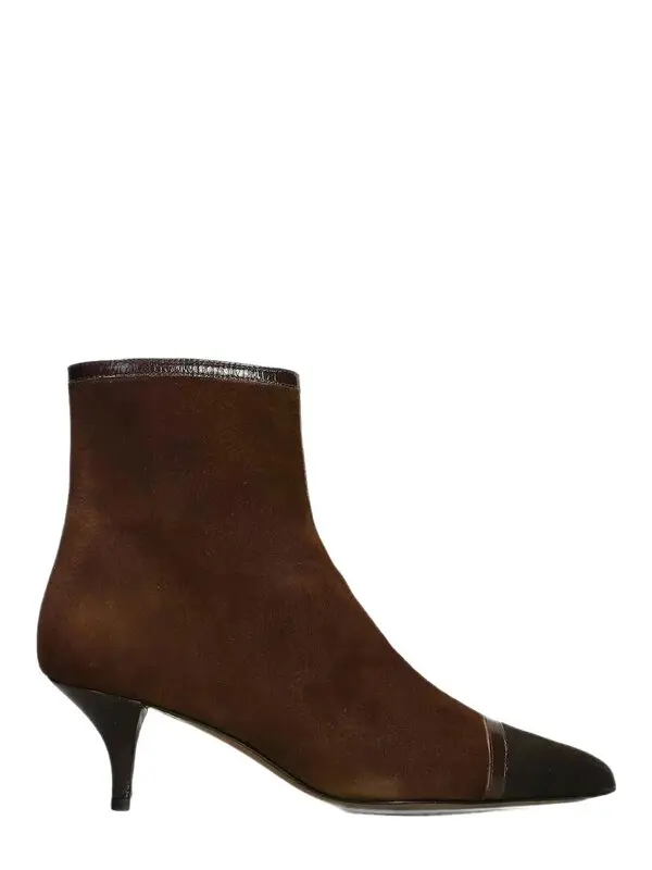 Roberto Festa Serelit Two-tone Pointed-toe Ankle Boots - Brown