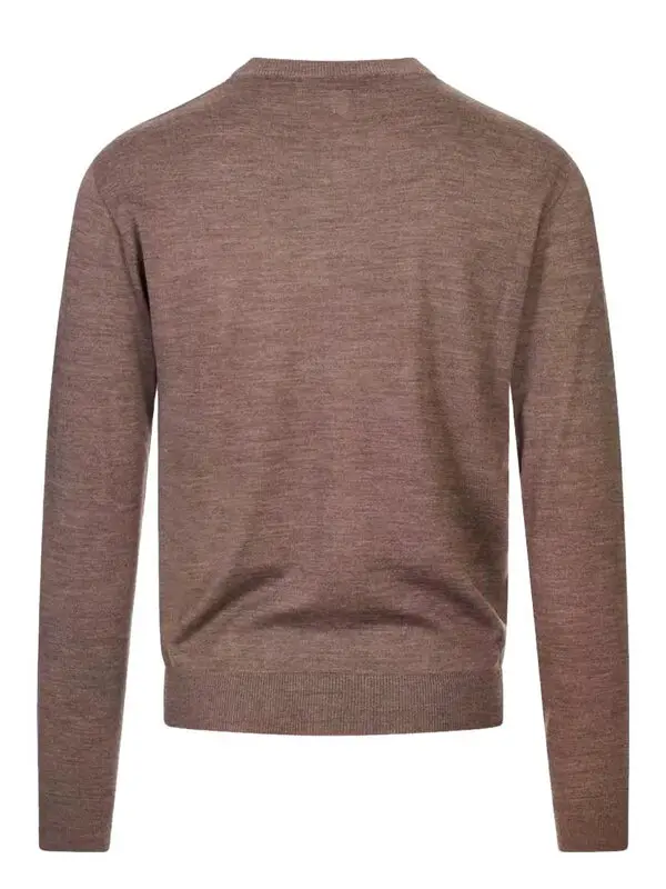 Canali Nuvola Crew-neck Sweater - Brown