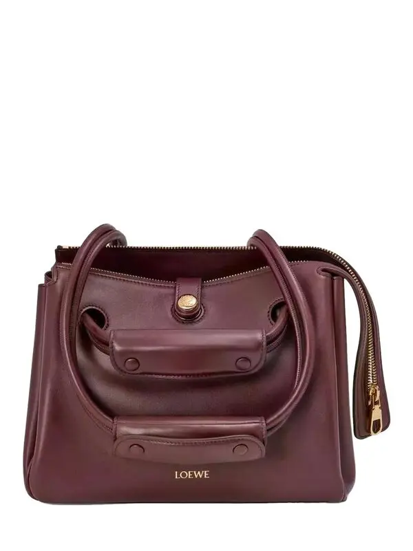 Loewe Small Madrid Bag In Supple Calfskin - Red