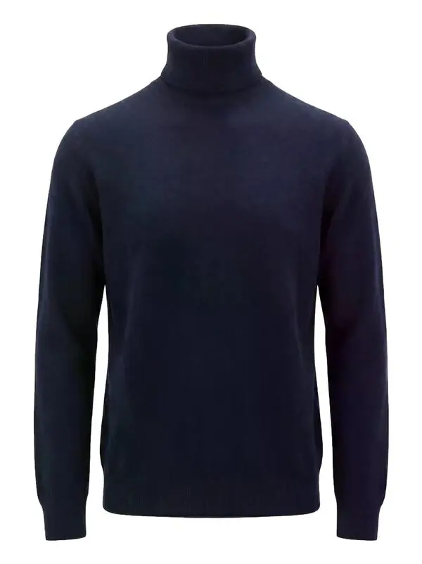 DRUMOHR Roll-neck Long-sleeve Sweater - Blue