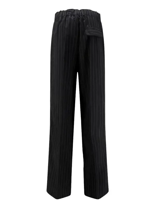 SEMICOUTURE Pinstripe-pattern Trousers - Grey