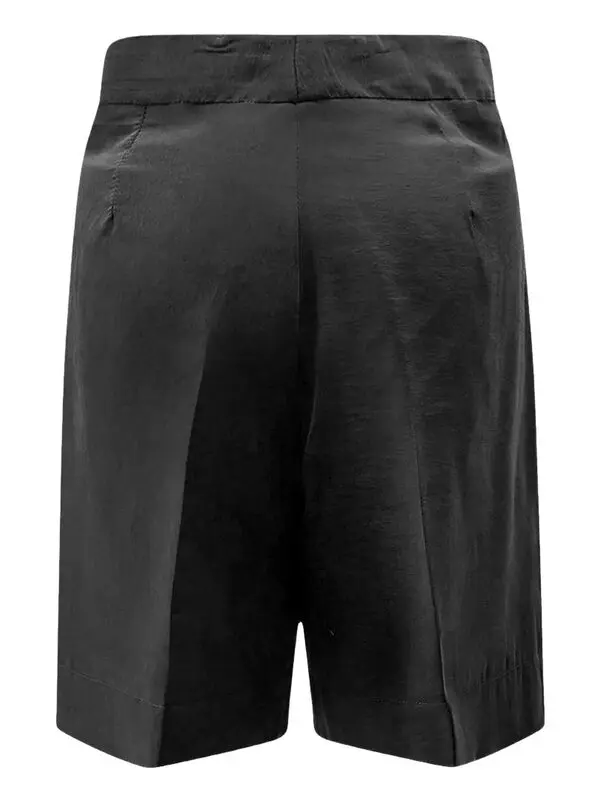 HEVO Torre Lapillo Pleated-front Tailored Shorts - Black