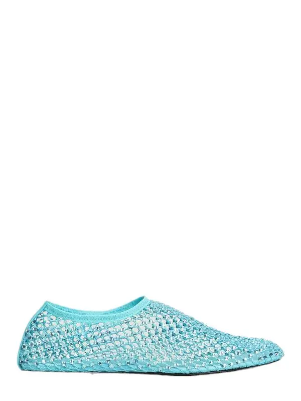 STRATEGIA SHOES Bijoux Crystal-embellished Ballet Flats - Blue