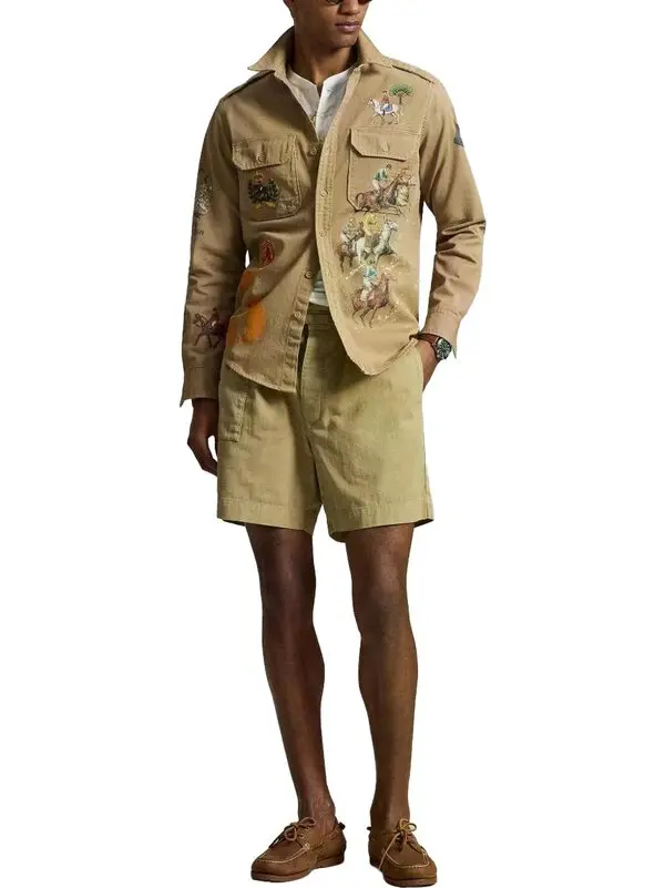Polo Ralph Lauren Graphic-print Military Shirt - Green