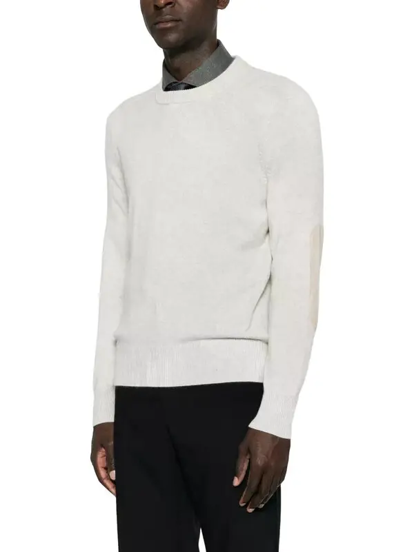 Brunello Cucinelli Elbow-patch Sweater - Grey