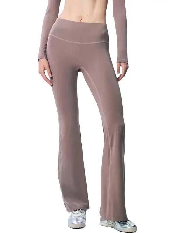GOD SAVE QUEENS Flared-leg Trousers - Neutrals