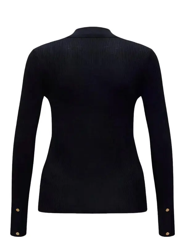 Max Mara Ribbed-knit Cardigan - Blue