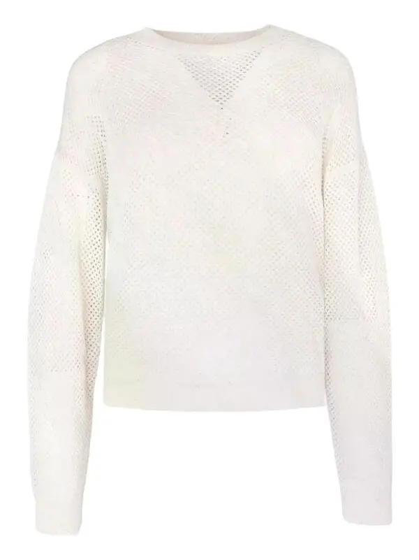 Peserico Open-knit Crew-neck Sweater - Neutrals