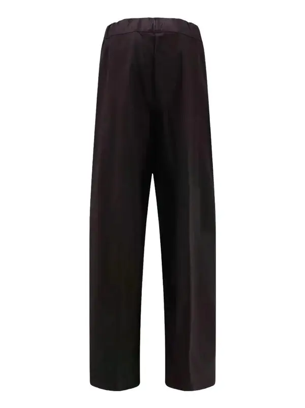 SEMICOUTURE High-waisted Wide-leg Trousers - Brown