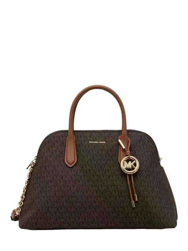 Michael Kors Freddie Monogram-pattern Logo-charm Tote Bag - Brown