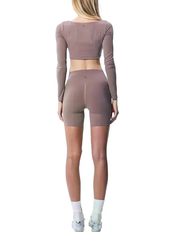 GOD SAVE QUEENS High-waisted Shorts - Brown