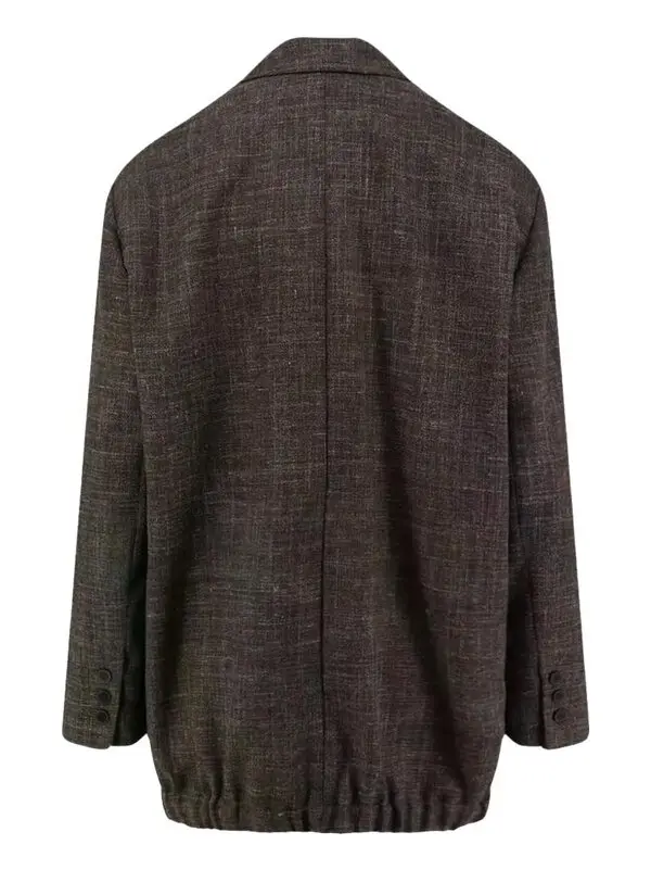 ALYSI Single-breasted Blazer - Brown