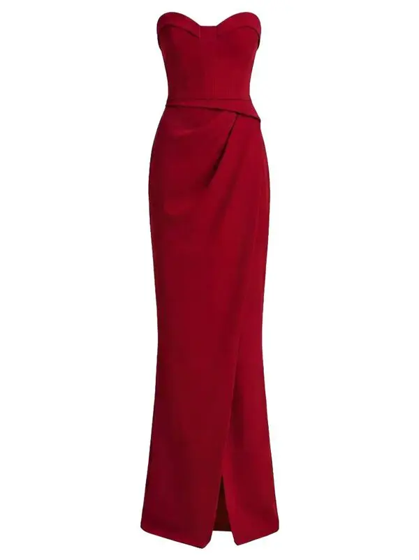 GEMY MAALOUF Strapless Maxi Dress - Red