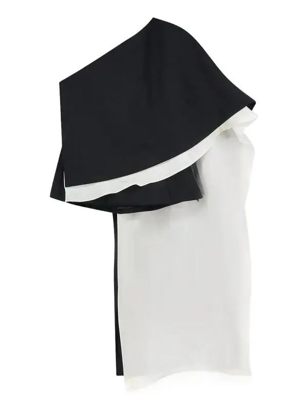 RÓHE One-shoulder Top - Black