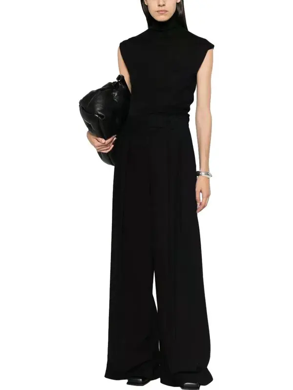 Rick Owens High-neck Knitted Vest - Black