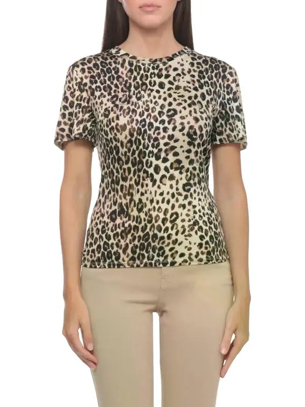 Marella Leopard-print T-shirt - Neutrals