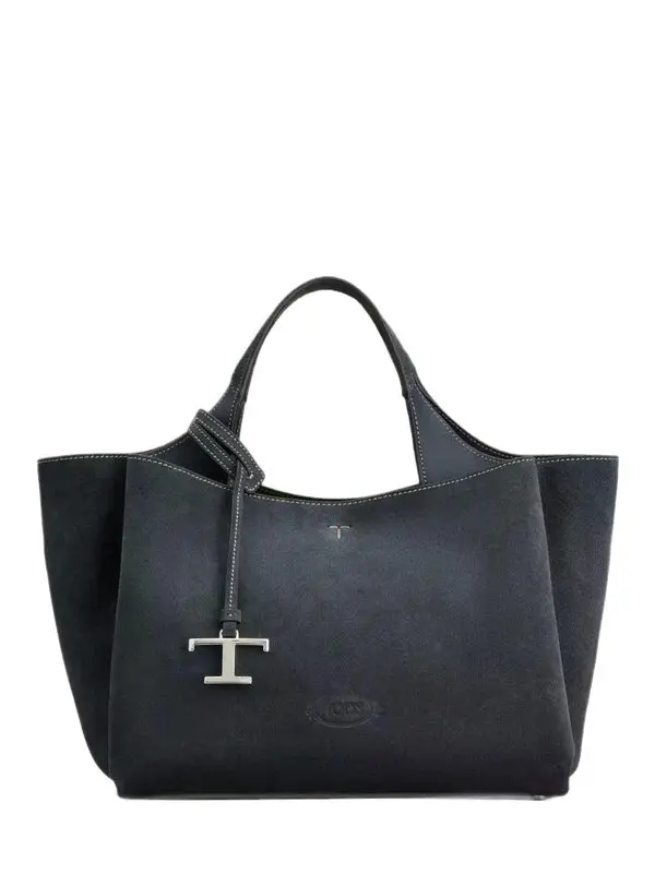 TOD'S Mini T Timeless Leather Tote Bag - Blue