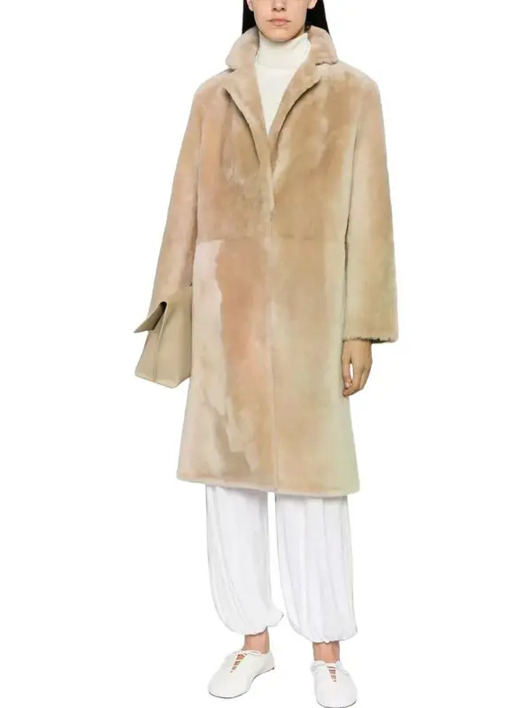 YVES SALOMON Shearling Coat - Neutrals