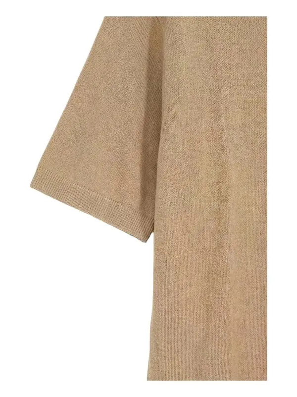 Alpha Studio V-neck Short-sleeved T-shirt - Neutrals