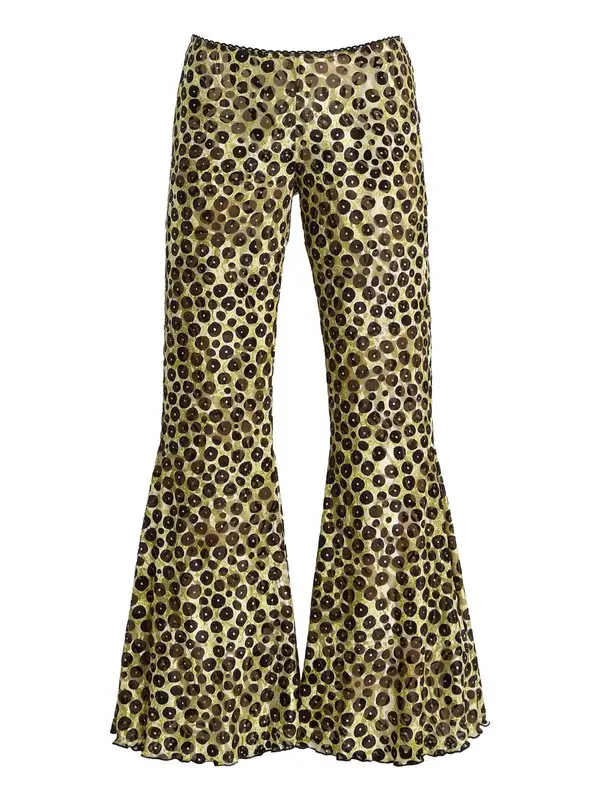 SIEDRES Jeslynn Cheetah Flared Pants - Multi