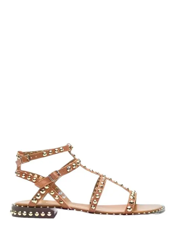 Ash Precious Stud-embellished Caged Sandals - Neutrals