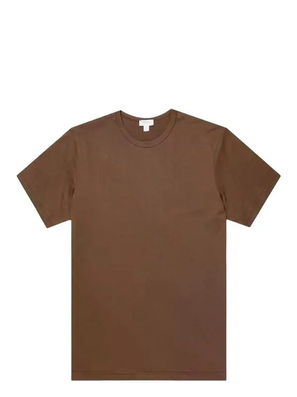 Sunspel Short-sleeve T-shirt - Brown