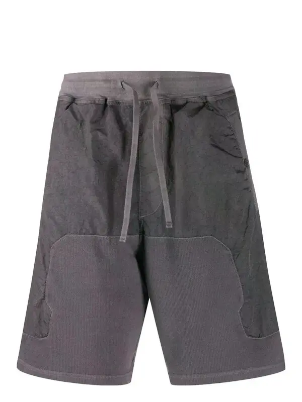 Stone Island Panelled Track Shorts - Grey