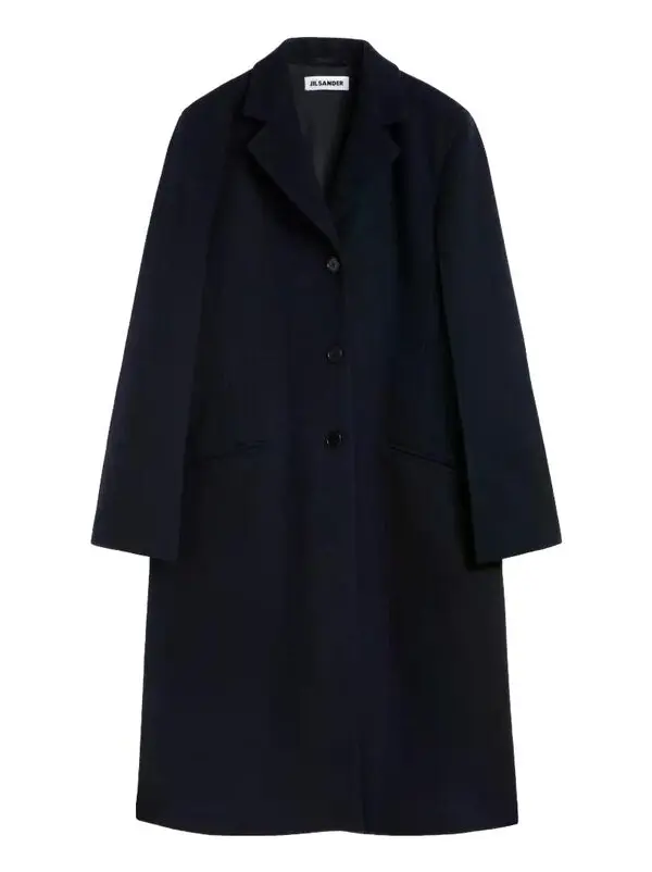 JIL SANDER Long-sleeves Coat - Blue