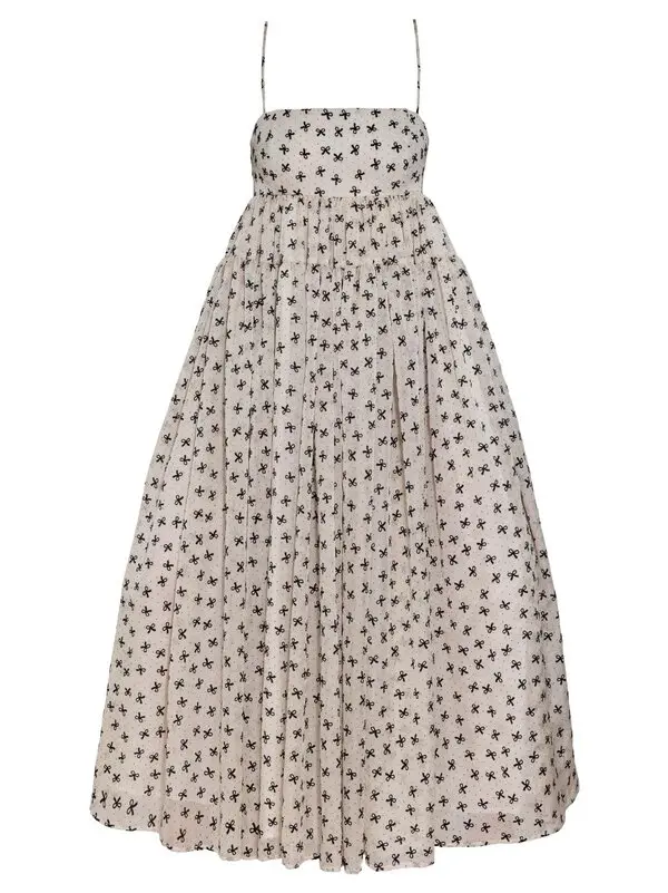KAROLINA OZOLINSIUTE Aine Maxi Dress - White/black