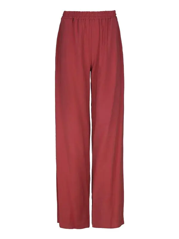 CONQUISTA Brick Palazzo Pants - Red
