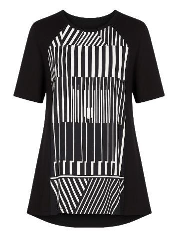 CONQUISTA Printed Top - Black