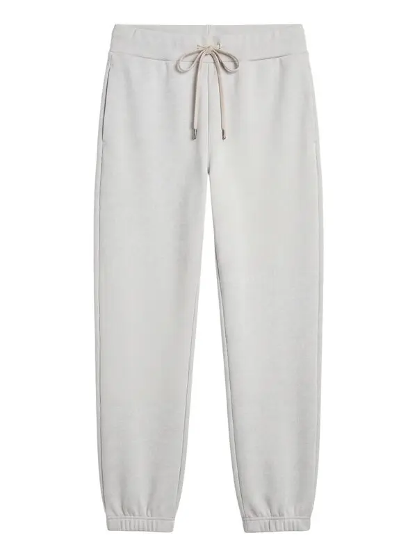 BRODIE CASHMERE Piping Detail Cuffed Joggers - Grey