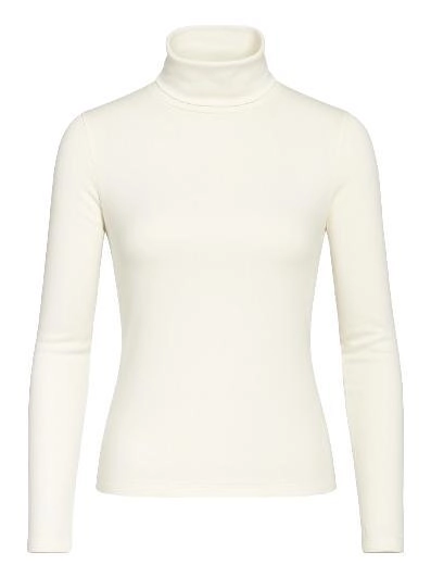 CONQUISTA Ecru Jersey Turtleneck Top - Beige