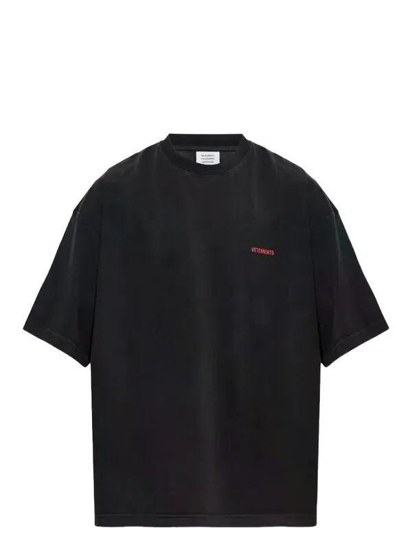 Vetements Logo-print T-shirt - Black