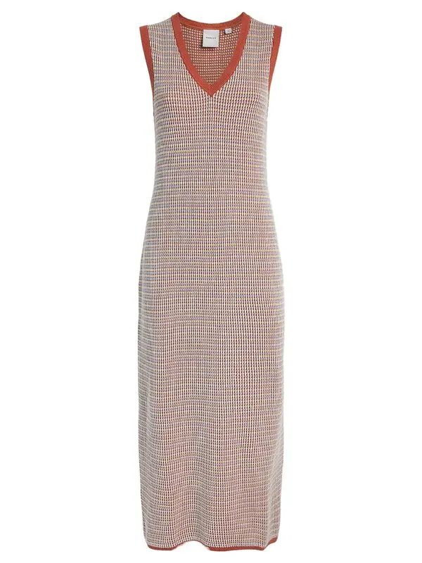 Varley Cotton Knitted Albane Maxi Dress - Beige